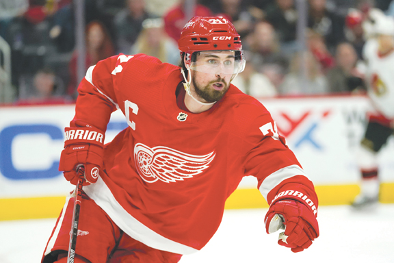 Detroit Red Wings’ Dylan Larkin knocked out cold after Ottawa’s Mathieu ...